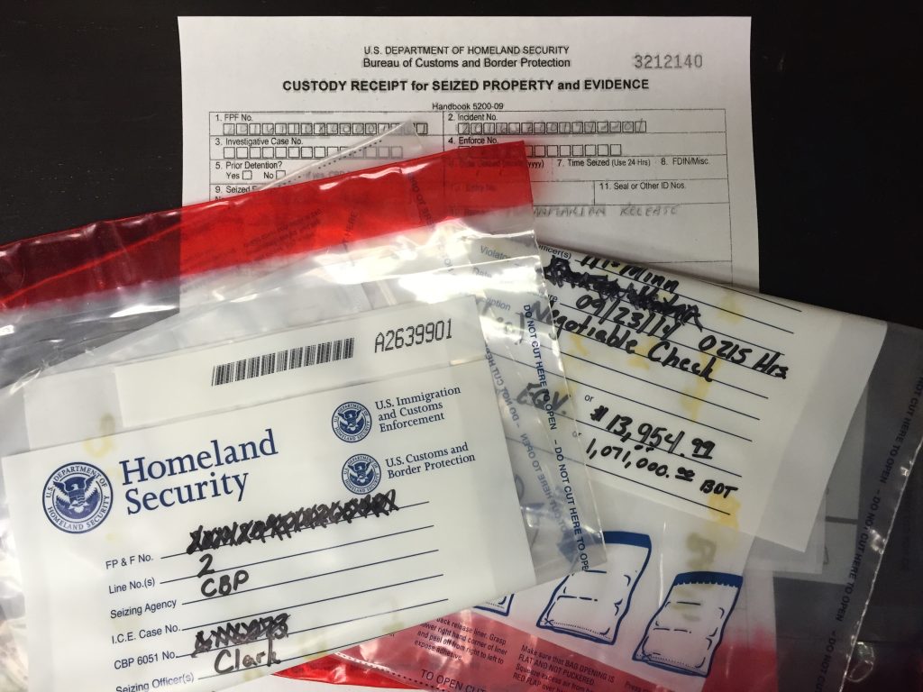 Responding to a Cash Seizure Custody Receipt from CBP - Great Lakes ...